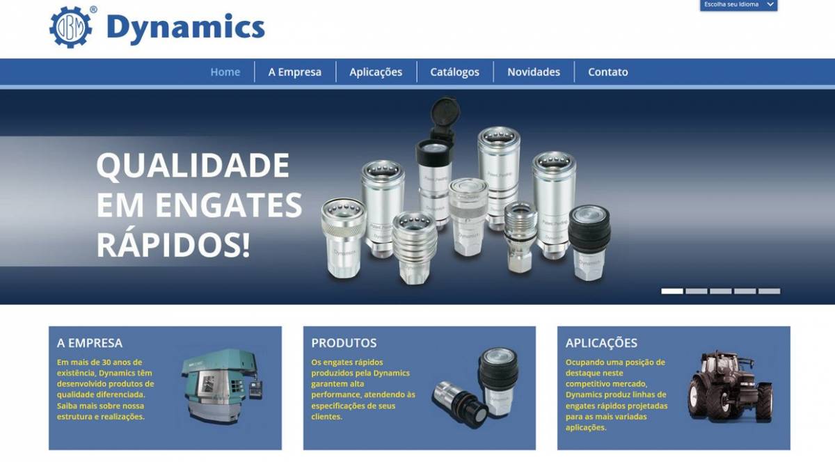 Novo site da Dynamics está online - Dynamics